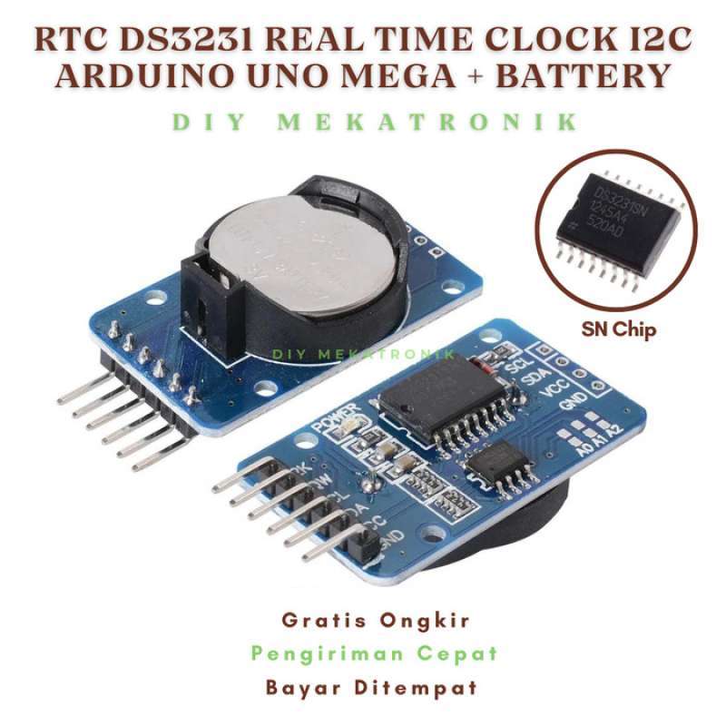 Promo Rtc Ds3231 + Ic At24c32 + Baterai Real Time Clock Module For ...
