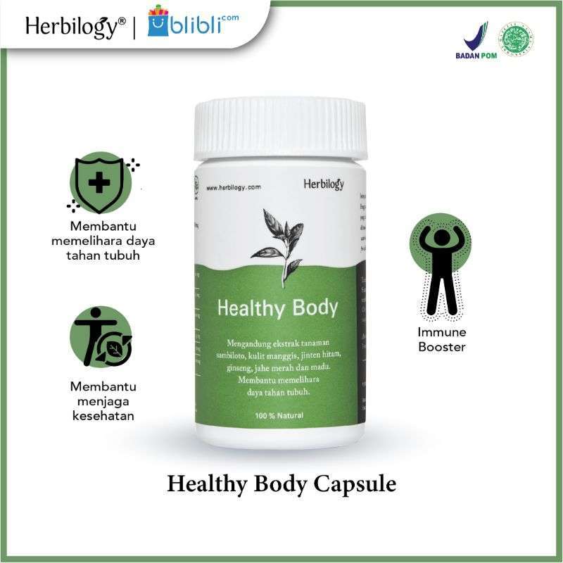 Promo WHS - Herbilogy Healthy Body (60 kapsul) Diskon 24% di Seller ...