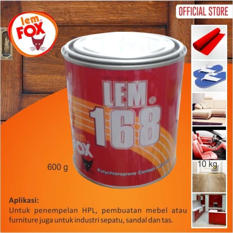 Promo Lem Fox 168 Kaleng 600 Gram / Lem Kuning Diskon 40% Di Seller Lem Fox Official Store ...
