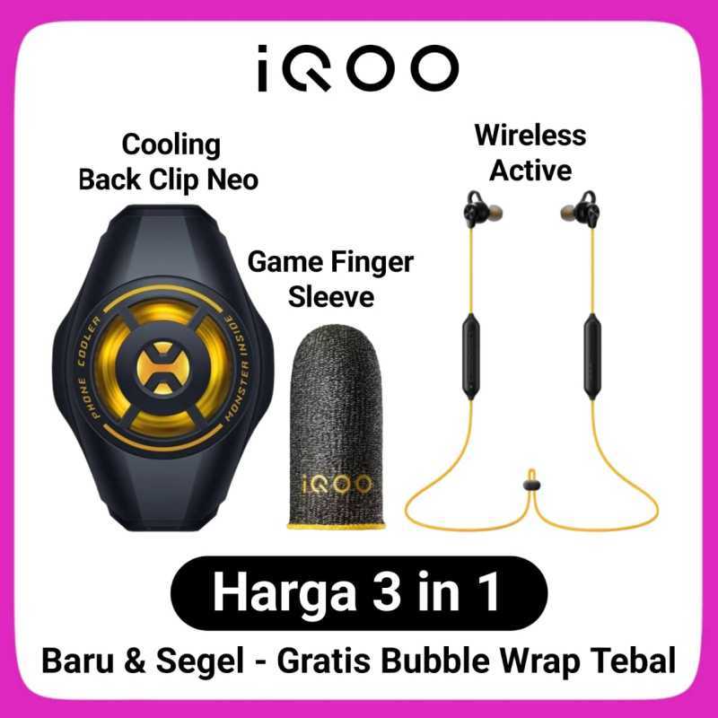 Jual iQOO Cooling Back Clip Neo/Wireless Active/Game Finger Sleeve / 3 in 1 di Seller ISS Shop ...