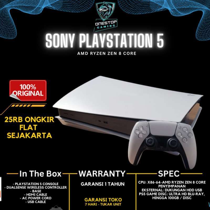 Promo SONY PS5 PLAYSTATION 5 - DISC VERSION / DIGITAL EDITION ...