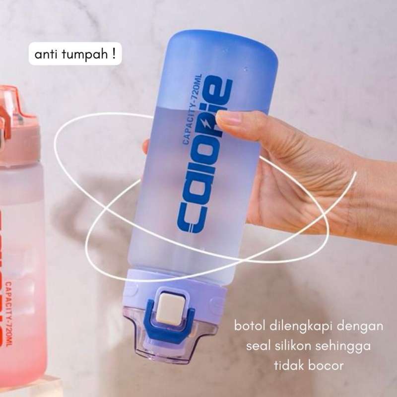 Jual Botol Minum Gradasi 650ml Botol Minum Rainbow Dengan Pegangan ...