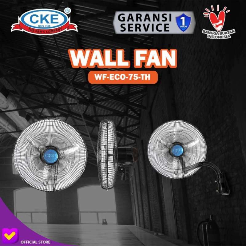 Promo Cke Wall Fan Wf-eco-75-th 30 Inch Kipas Angin Dinding Tembok ...