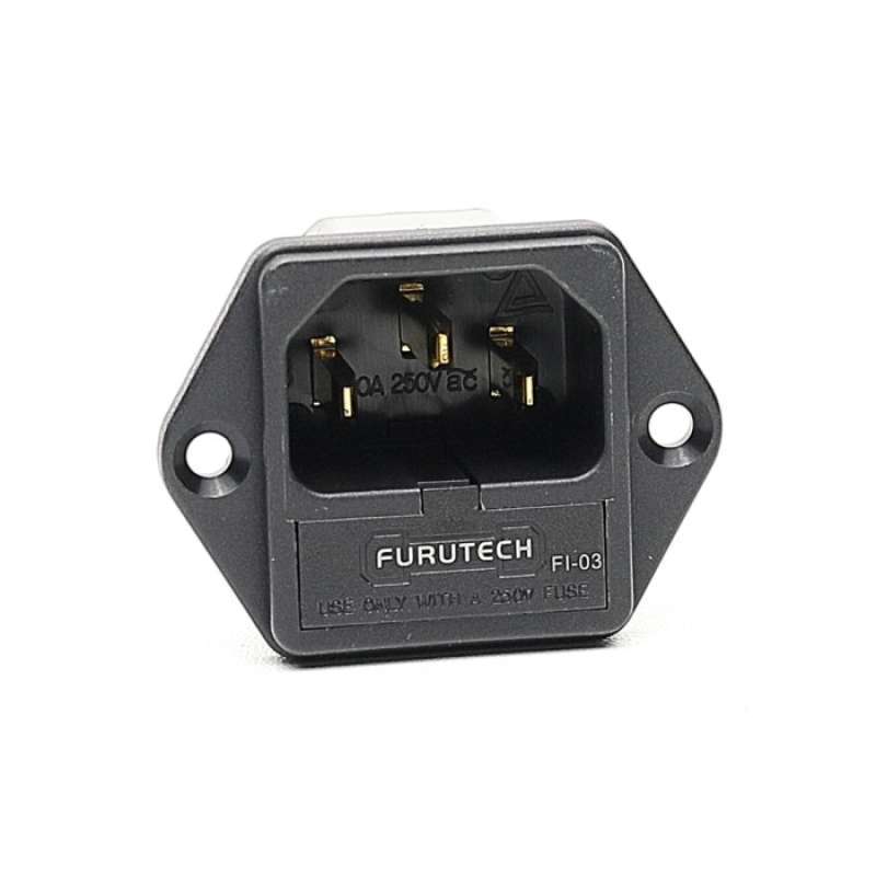 Promo Furutech FI-03(G) IEC Inlet Male Panel Mounting AC with 5x20mm ...