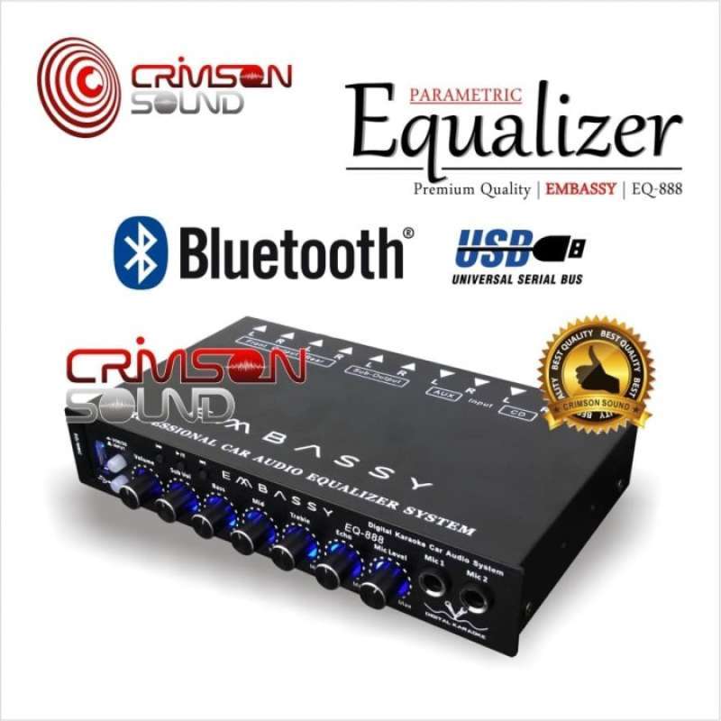 Promo PARAMETRIC EQUALIZER PREAMP KARAOKE EMBASSY EQ-888 BLUETOOTH Diskon 23% di Seller ...