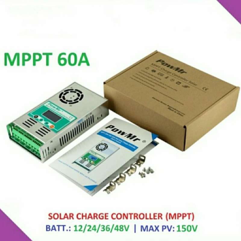 Promo Powmr 60A MPPT Solar charge controller 12/24/36/48v Diskon 23% di Seller Rhmd - Cengkareng ...