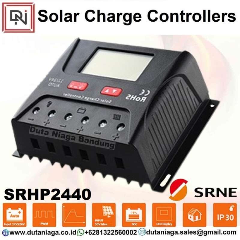 Promo Solar Charge Controller SRHP2440 PWM Regulator Solar Panel 40 A ...