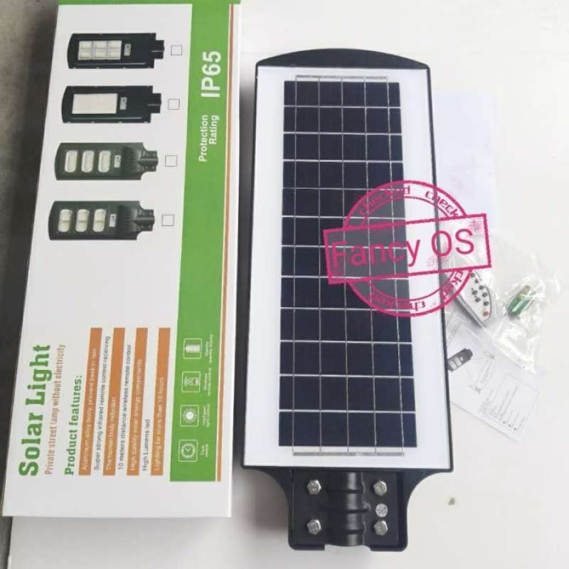 Promo LAMPU JALAN LED PJU SOLAR PANEL TENAGA SURYA 120W 120WATT REMOTE ...
