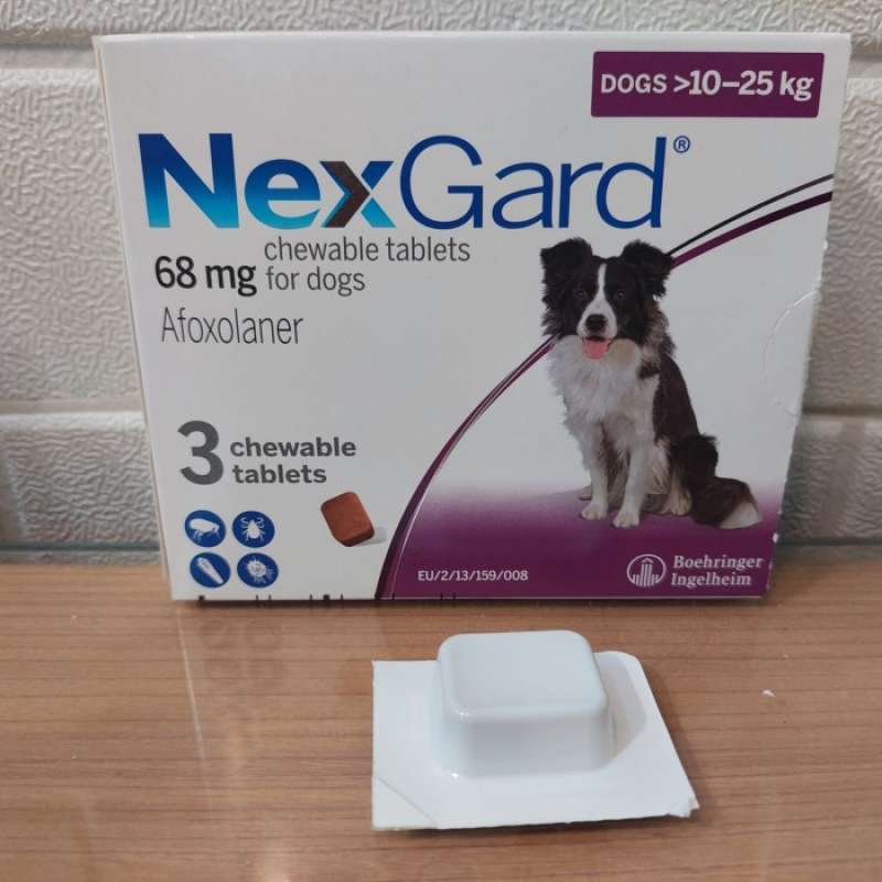 Promo NEXGARD 10-25KG / OBAT KUTU ANJING Diskon 23% di Seller Haura ...