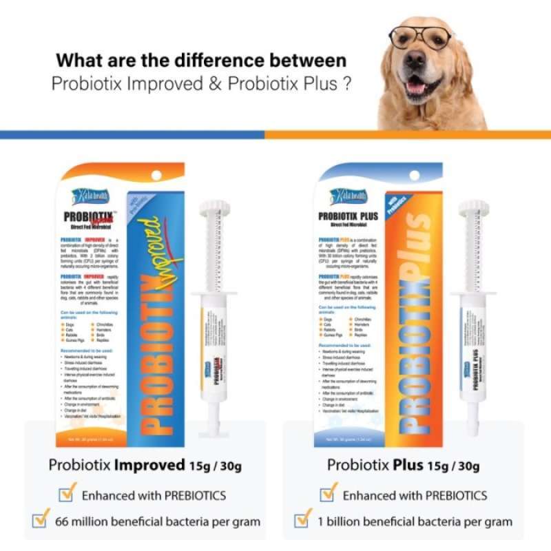 Promo Kala Health Probiotix Plus PROBIOTIK Prebiotik 15Gr Dog Pet ...