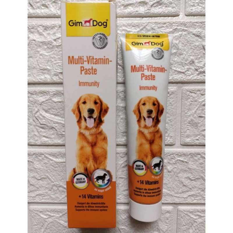 Promo Gim Dog Multivitamin Paste Immunity 200Gr Vitamin Lengkap Anjing ...