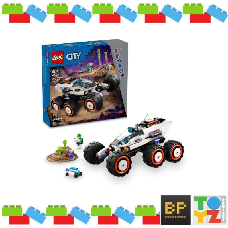 Jual LEGO 60431 City - Space Explorer Rover and Alien Life Building ...