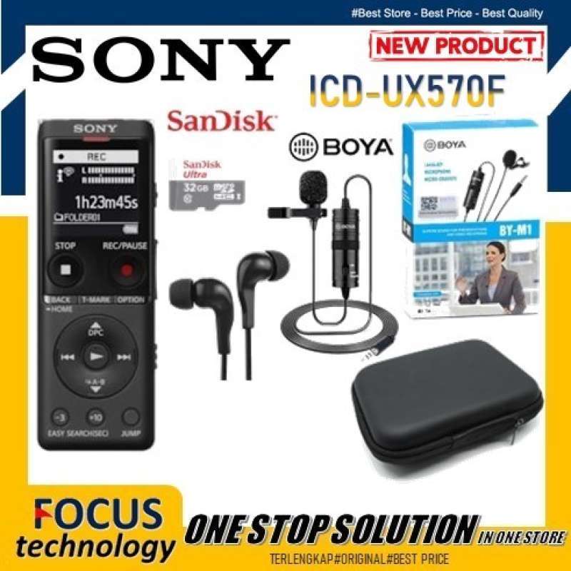 Promo Sony ICD-UX570F ICD-UX570 Digital Voice Recorder Diskon 23% di ...