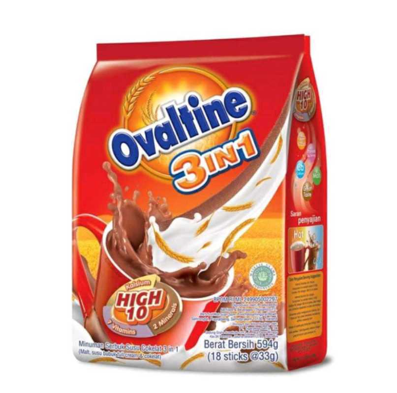 Jual Ovaltine 3in1 Stick 18 X 33 gram Susu di Seller THE SWEET RECIPE ...