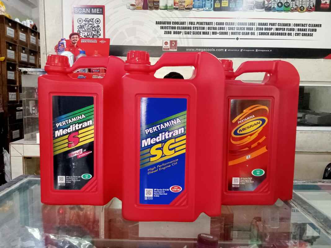 Promo Pertamina Pelumas Mobil Diesel , Mesran & Meditran Kemasan Galon ...