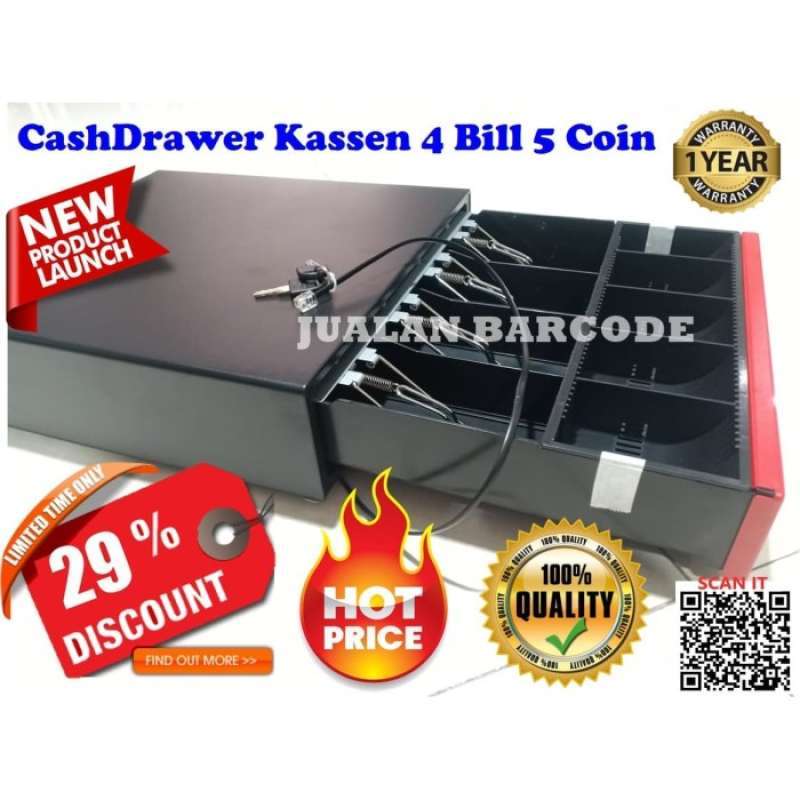 Promo Mini Cash Drawer / Laci Kasir Kassen Mk-330 ( 36X33Cm ) Rj-11 ...