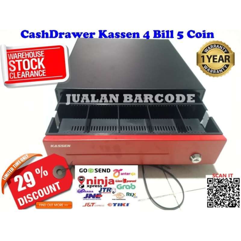 Promo Mini Cash Drawer / Laci Kasir Kassen Mk-330 ( 36X33Cm ) Rj-11 ...