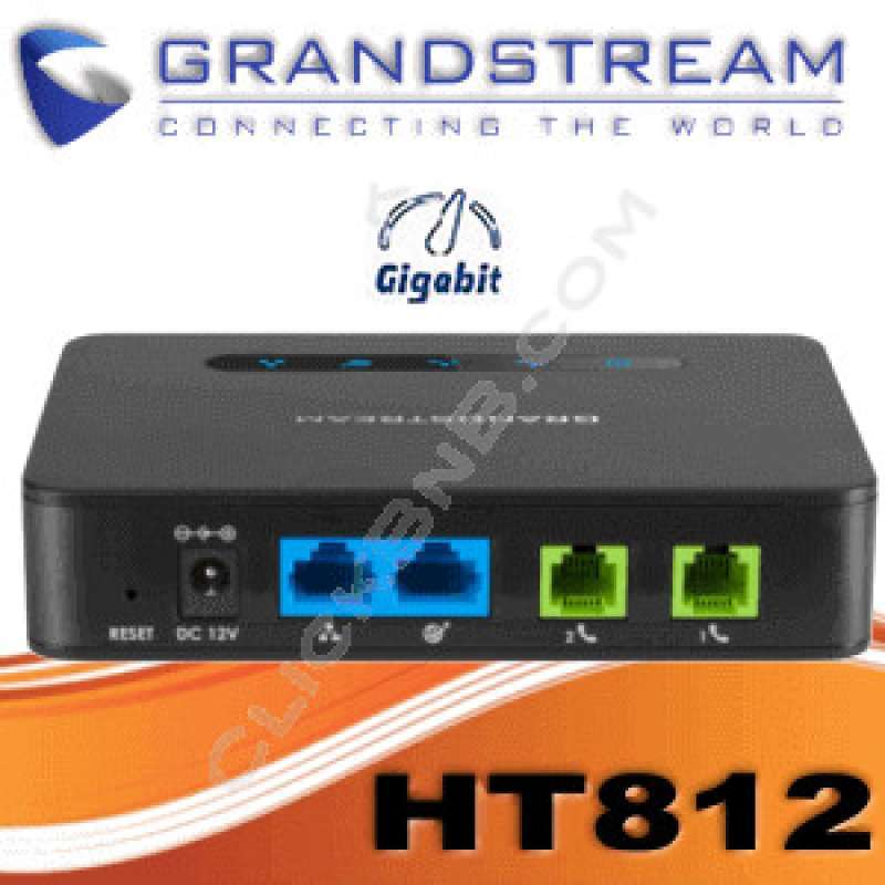 Promo Grandstream Ht812 - 2Fxs Ata With Dual Gigabit Nat Router New ...
