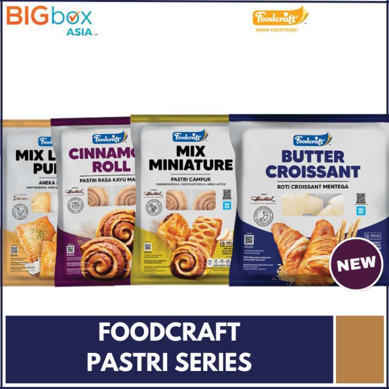 Promo Foodcraft Kue Pastri Aneka Rasa Series Croissant Campur Cinnamon ...