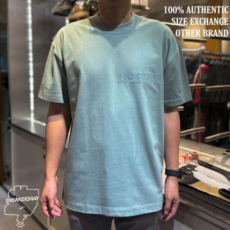 Jual Essentials Ss23 Sycamore Blue Tee Fear Of God Fog Original - L Di ...