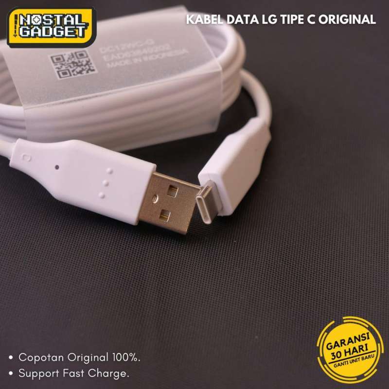 Jual Kabel Data LG Tipe C G5 G6 G7 V20 V30 V40 V50 Fast Charge Original ...