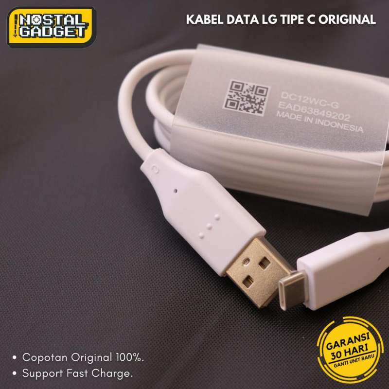Jual Kabel Data LG Tipe C G5 G6 G7 V20 V30 V40 V50 Fast Charge Original ...