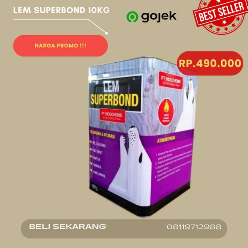 Promo Lem SUPERBOND UNGU / 10 KG Lem Kuning untuk Hpl Tacosheet Kayu ...