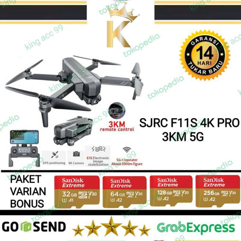 Promo SJRC F11S 4K PRO 3KM / DRONE SJRC F11S 4K PRO 3KM /SJRC F11S 4K ...