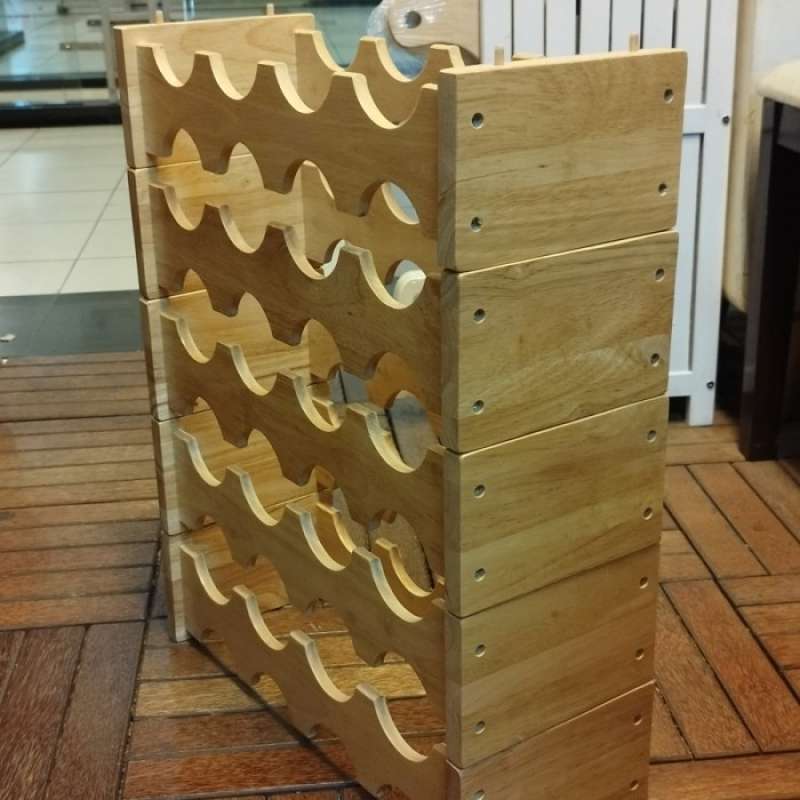 Promo Wowe Bottle Holder Rack/Wooden Rack Fore/Rak Botol Fore Terbaru ...