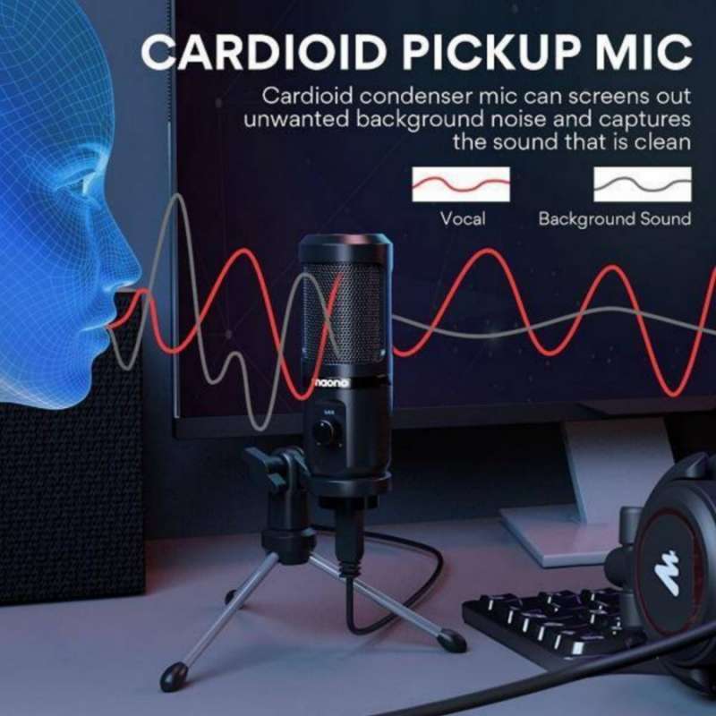 Jual Maono AU-PM461TR Mic PM 461 USB Microphone Condenser Original di ...