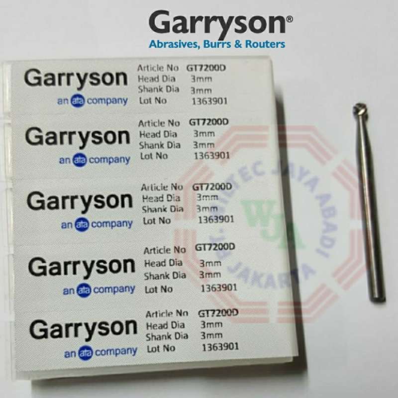 Promo GARRYSON - CARBIDE BURRS ROTARY TUNGSTEN MATA TUNNER GT7200D ...