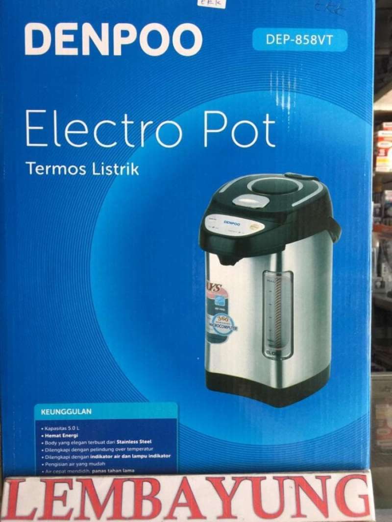 Promo Denpoo Dep-858vt Electro Pot Termos Listrik 5 Liter Terbaik ...