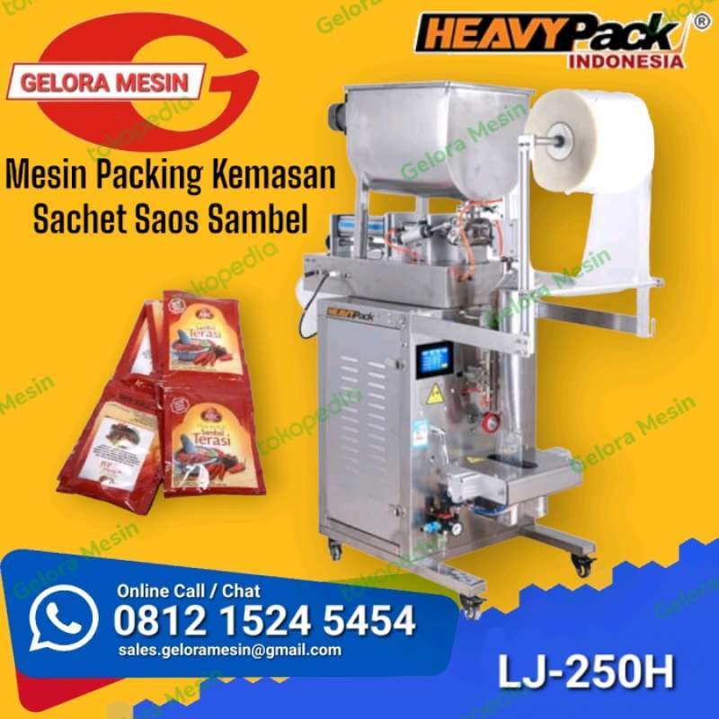 Promo Mesin Packing/Kemasan Sachet Otomatis Saos Sambel Lj-250 ...