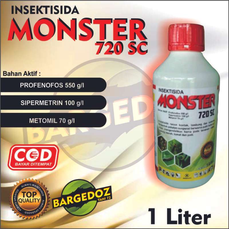 Promo INSEKTISIDA,MONSTER 720 EC/1LITER/SIPERMETRIN/METOMIL/UNTUK HAMA TANAM Diskon 33% di ...