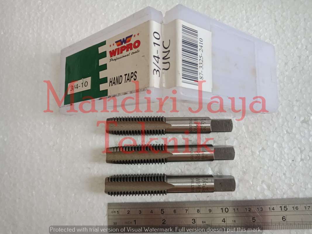 Jual Handtap / Alat Tapping Hand Tap set 3pcs 3/4 x 10 WIPRO di Seller ...