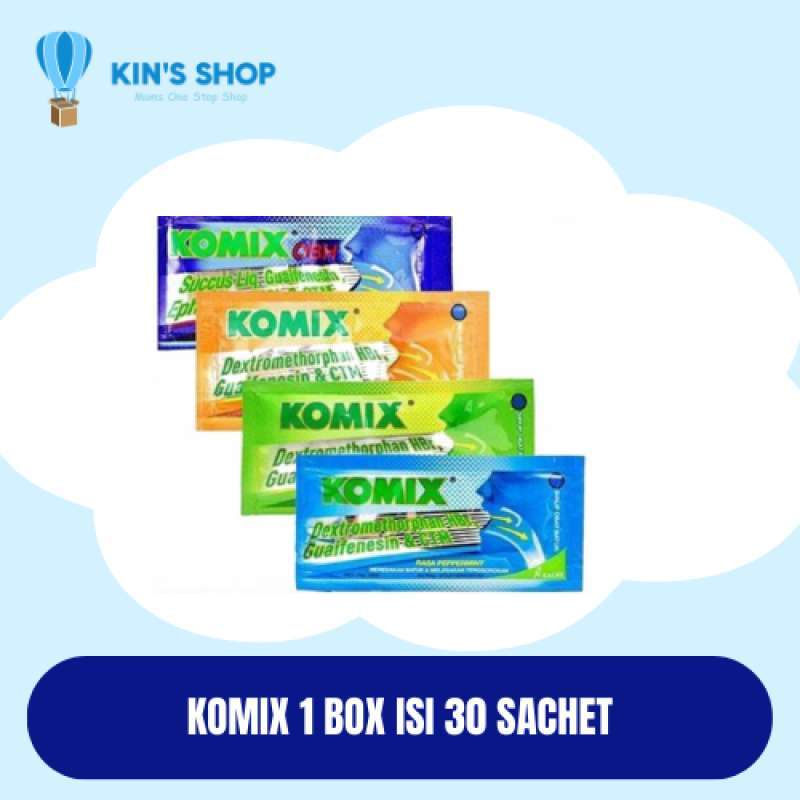 Jual [KOMIX] OBH Obat Batuk Berdahak, Batuk kering, Komix Sachet isi ...