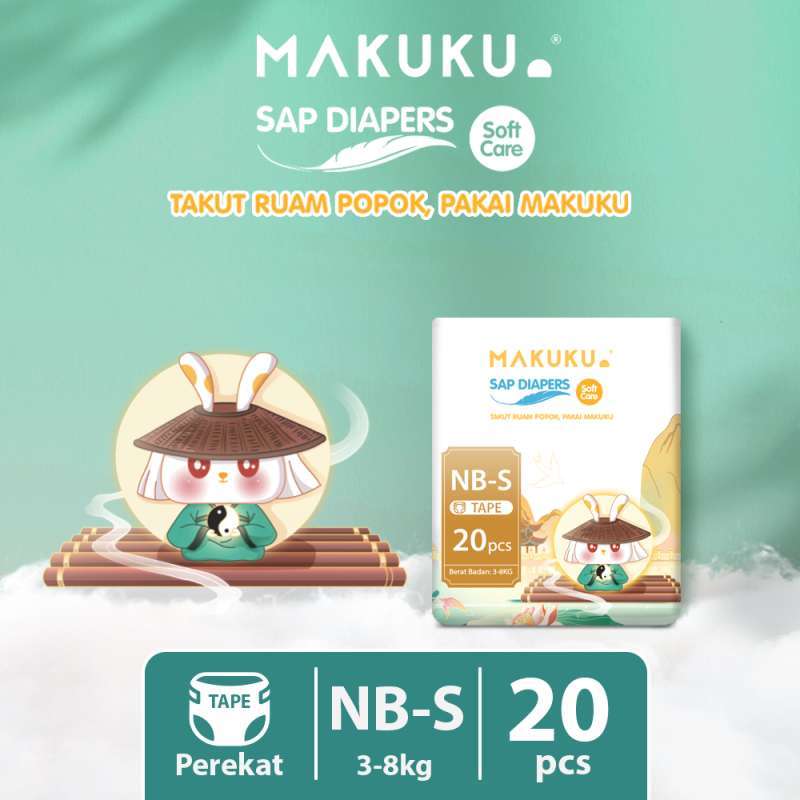 Promo Pampers [2 Pack] Makuku Sap Diapers Soft Care Pants Ukuran Nb-s/m ...
