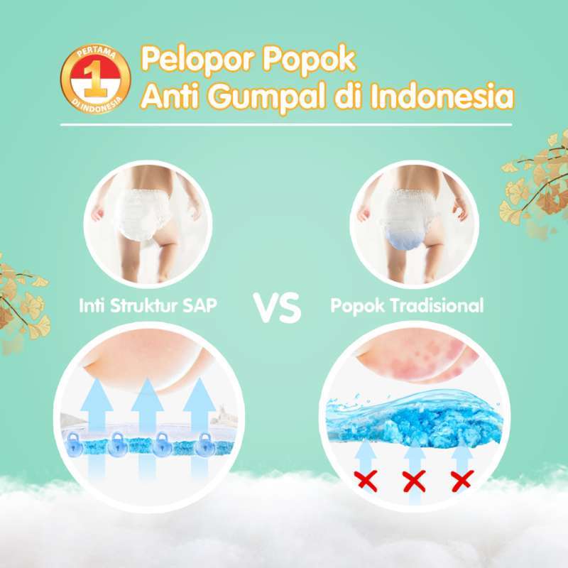 Promo Pampers [2 Pack] Makuku Sap Diapers Soft Care Pants Ukuran Nb-s/m ...