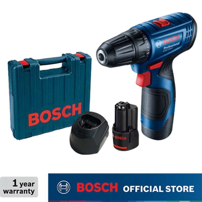Promo Bosch Cordless Drill Screwdriver / Bor Obeng Baterai 12Volt GSR ...