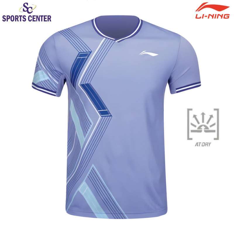 Promo New Kaos / Jersey Badminton Lining AT DRY Player Series AAYT587-3 ...