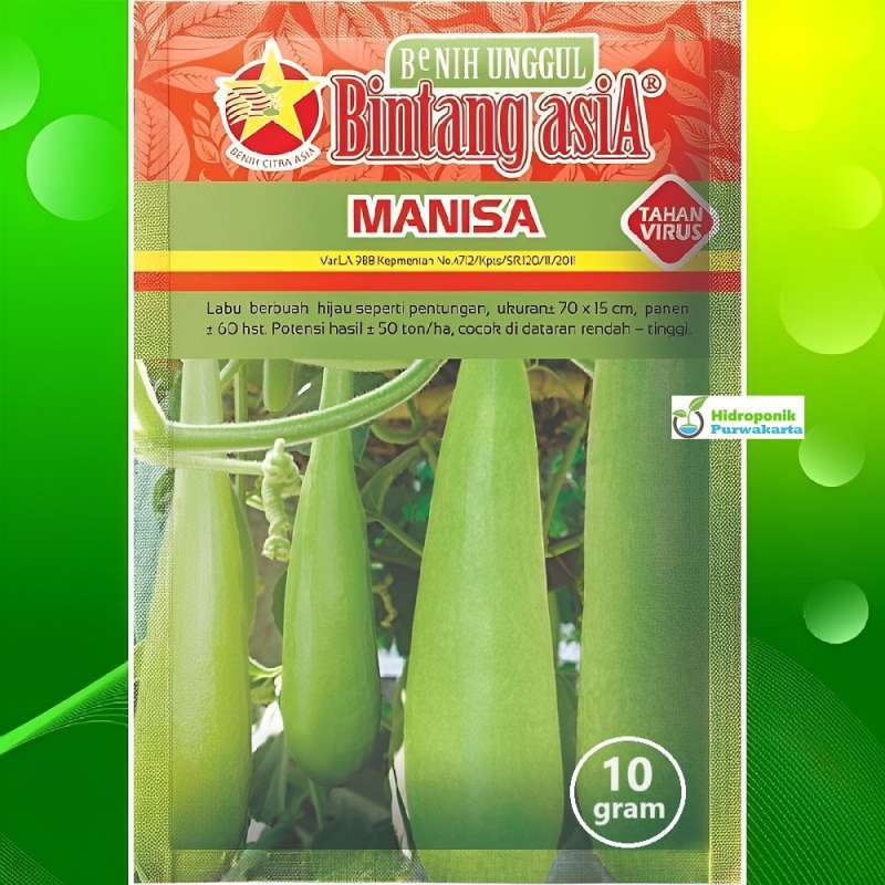 Jual Benih Labu Air MANISA 10 Gram Cap Bintang Asia PT Benih Citra Asia ...
