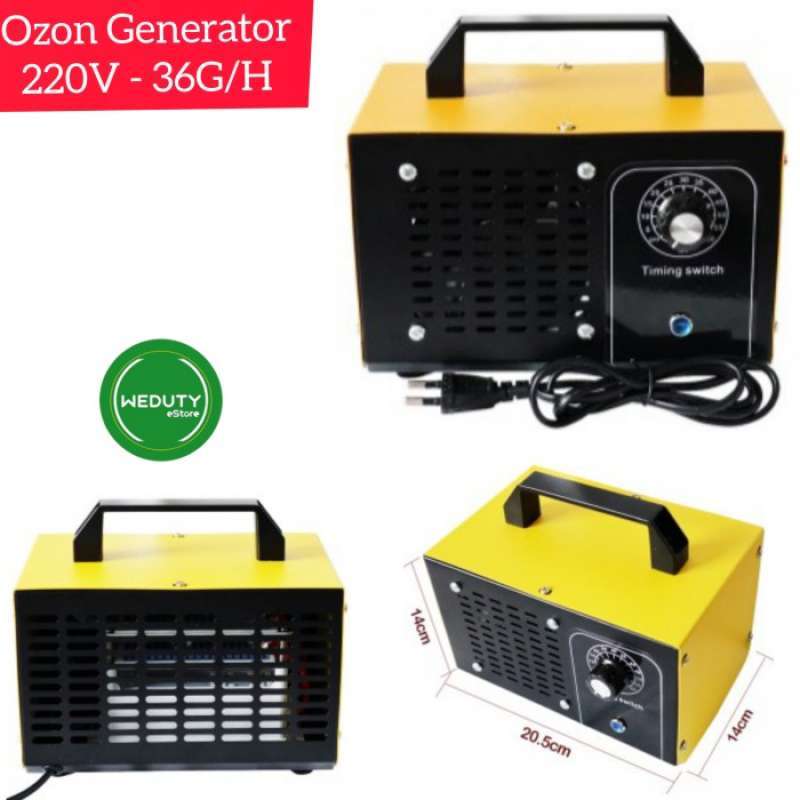 Promo MESIN OZON OZINIZER GENERATOR AIR PURIFIER STERILIZER 24G BAU & VIRUS Diskon 23% di Seller ...