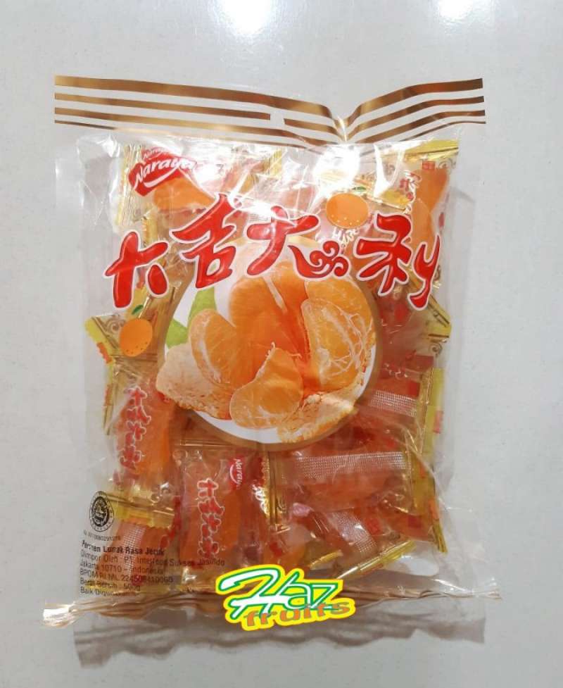 Jual Naraya Orange Candy/Jelly Jeruk Naraya/Permen Manisan Mandarin ...