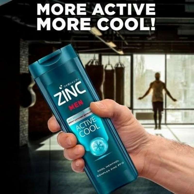 Promo Shampoo Zinc Men Anti Dandruff Active Cool - 170 ml (Kemasan 6 ...