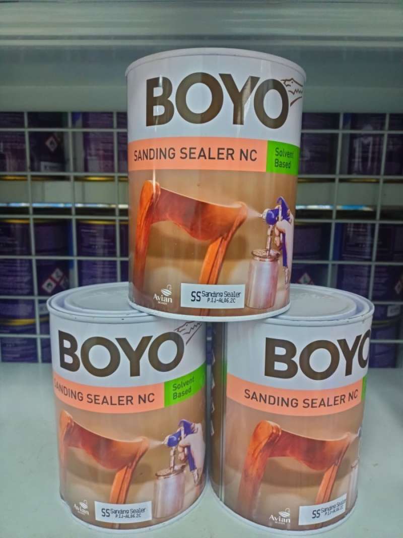 Promo Boyo Sanding Sealer Nc Solvent Based 1L X Impra Sanding Sealer ...