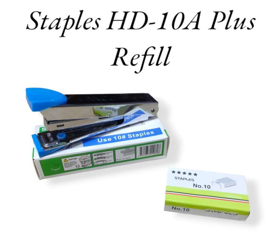 Jual 2 In 1 Vanco Stapler Hd10a Staples Steples Hekter Cekrekan Plus Refill Atau Isi - HIJAU di ...