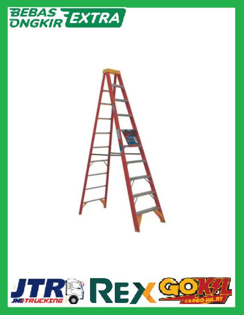 Promo Werner Tangga Fiber Glass 10 Step 3 Mtr Diskon 23% di Seller ...