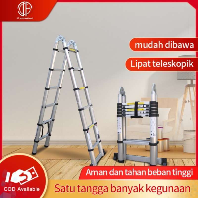 Promo Tangga Teleskopik Portabel Dengan Teknik Tangga Lipat Diskon 23% ...
