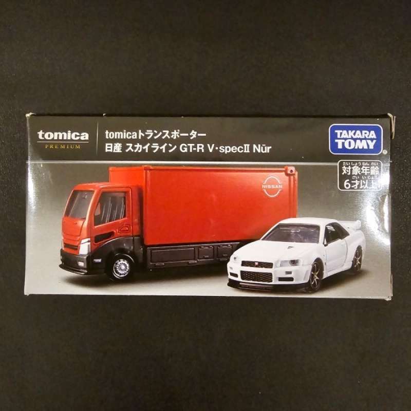 Jual Tomica Premium Transporter Nissan Skyline GT-R GTR R34 V-Spec II Nur di Seller The Old Lady ...