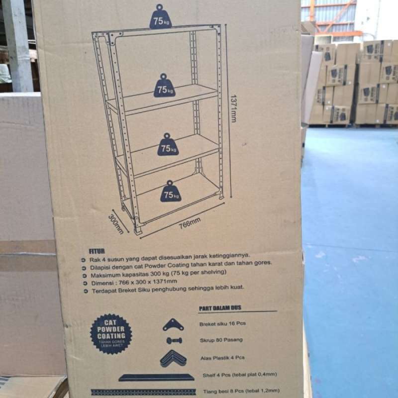 Promo Sale Kenmaster Rak Susun Besi 4 Tingkat Rak Susun Kenmaster Max ...
